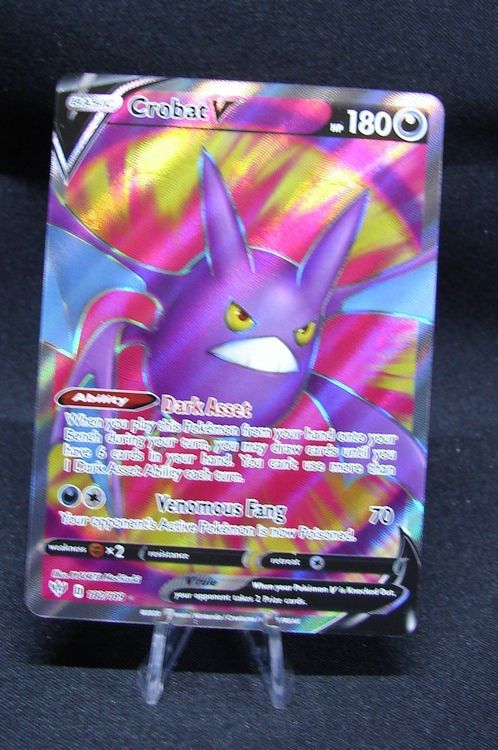 Crobat V Full Art Ultra Rare Mint /203 (Neu (gemäss Beschreibung)) in ...