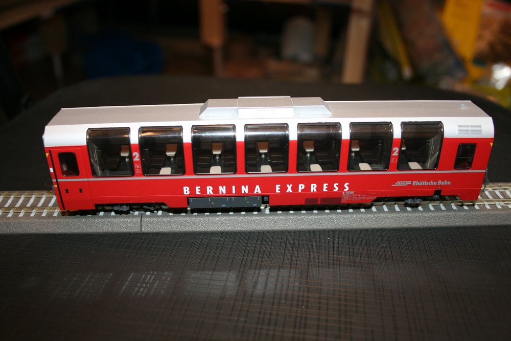 Bemo 3294 105 RhB Bernina Express Panoramawagen B 2505 (Gebraucht) in Bavois für CHF 110 – mit ...