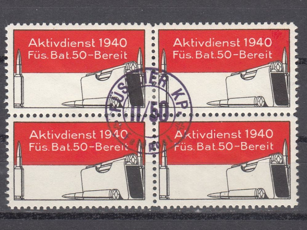 Infanterie Wi 377 im 4er-Block gestempelt | Kaufen auf Ricardo