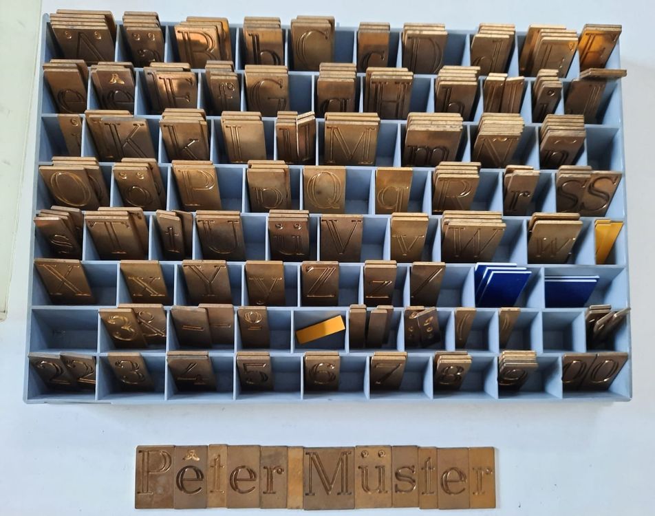 Gravograph Schriftsatz (Gebraucht) in Ettenhausen TG für CHF 51 – mit ...
