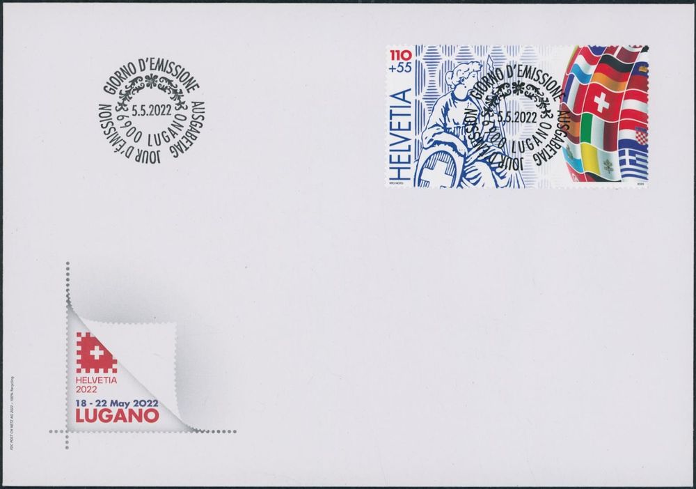 2022 Lugano Blockausschnitt FDC ET Voll | Kaufen auf Ricardo