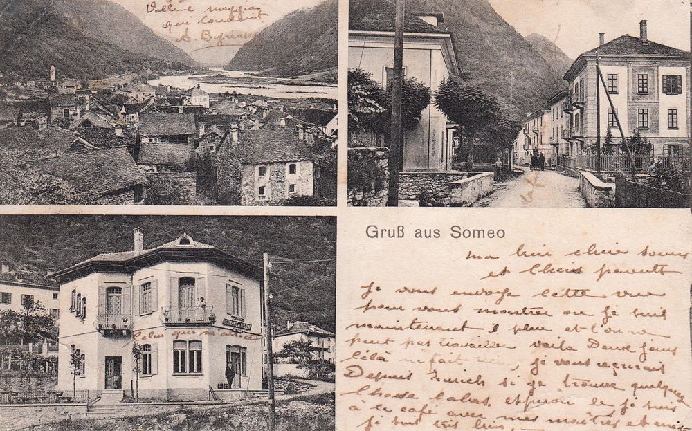 AK Gruss aus Someo Ristorante della Stazione 1918 | Kaufen auf Ricardo