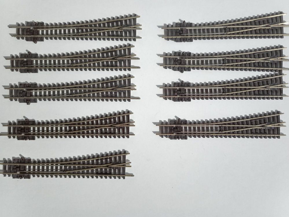 9 Stk. Weichen LINKS - Streamline - Code 55 (PECO SL-E396F) | Kaufen auf Ricardo