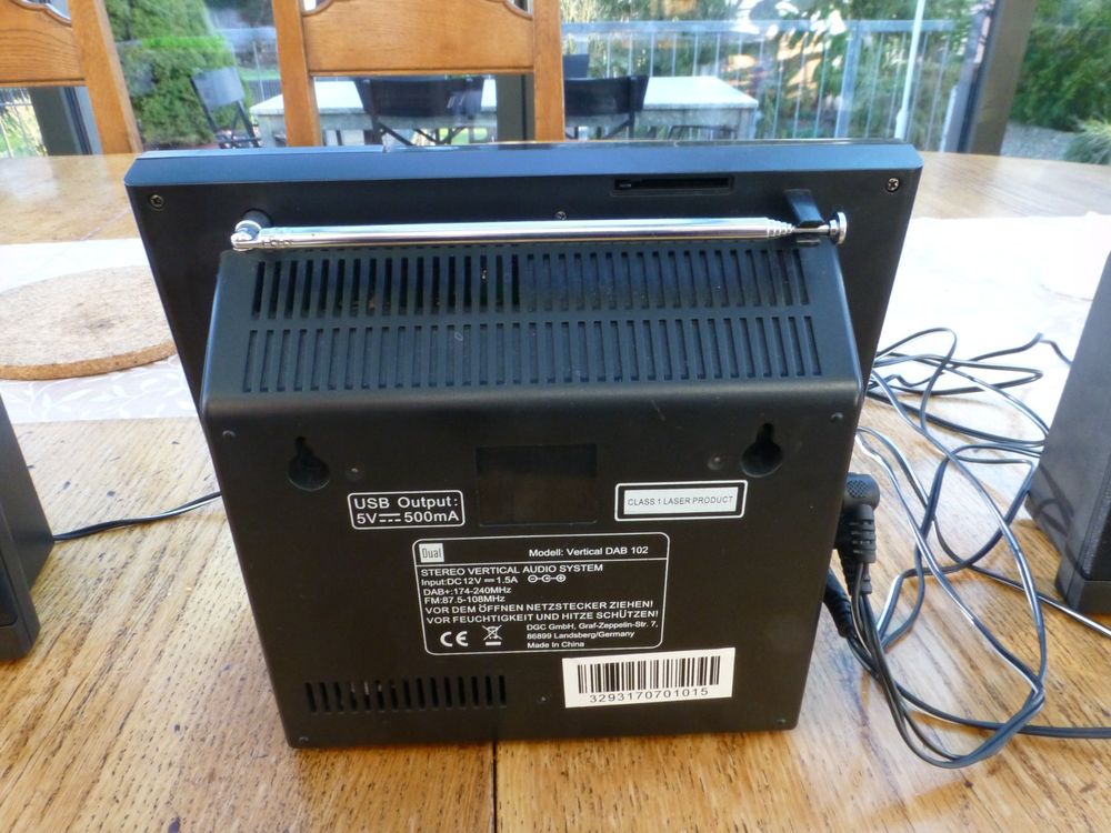 Stereo Vertical Audio System DUAL DAB+ 102, 2x5Watt, CD,USB (Gebraucht ...
