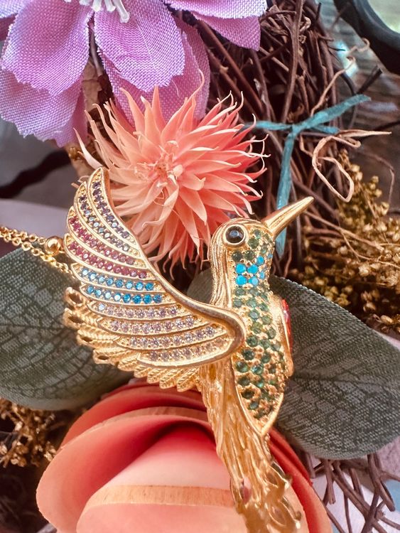 Collier Doré Pendentif Colibri | Kaufen auf Ricardo
