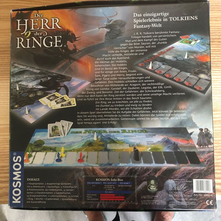 Spiel HERR DER RINGE LORD OF THE RINGS Tolkien Reiner Knizia (Gebraucht ...