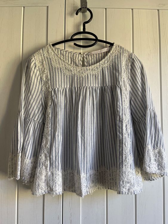 blau weisse Bluse | Kaufen auf Ricardo
