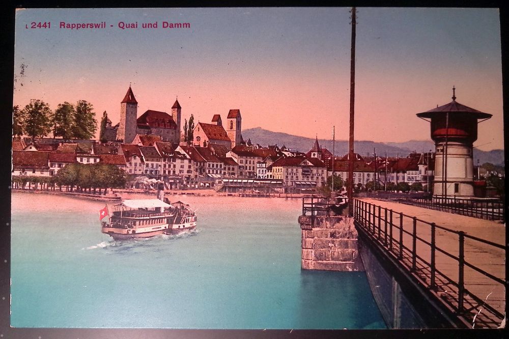 Rapperswil Quai & Damm AK Gel 1912 (Gebraucht) in Russo für CHF 2 – mit ...