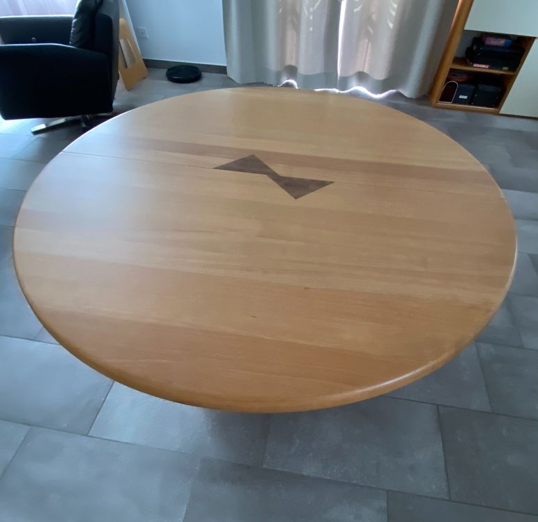 Table ronde à 2 rallonges (Gebraucht) in Tavannes für CHF 10 – nur ...