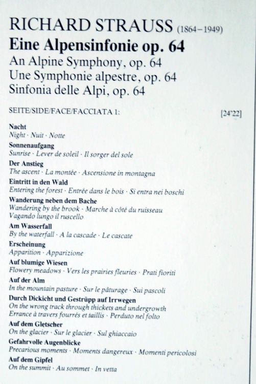 Strauss Karajan – Eine Alpensinfonie - Berliner Philharmonik (Neu (gemäss Beschreibung)) in ...