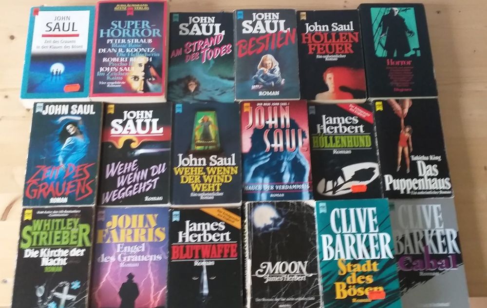 Sammlung Horrorbücher (Gebraucht) in Lyssach für CHF 10 – mit Lieferung ...