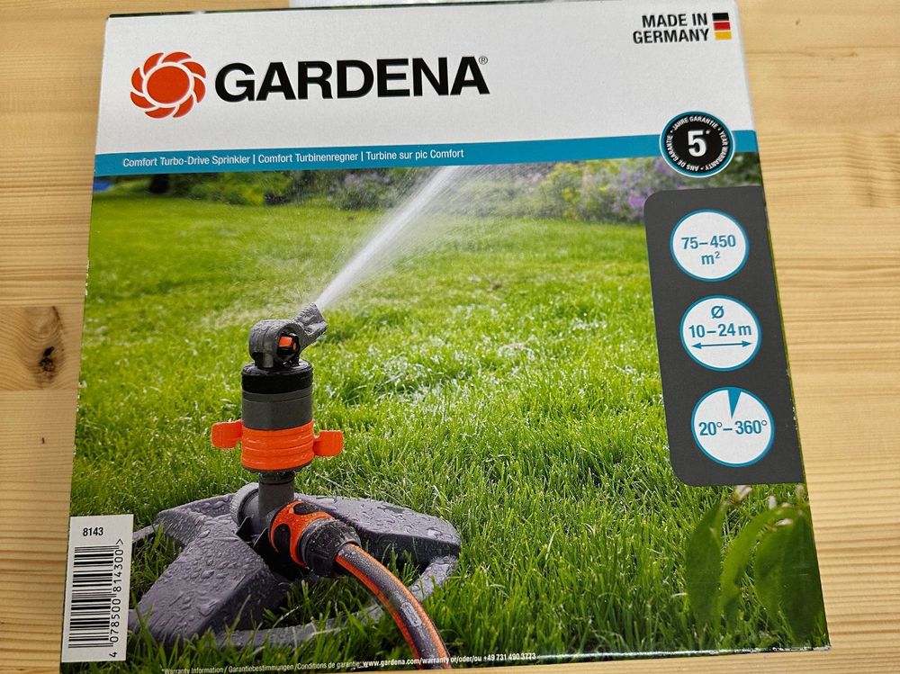 GARDENA Comfort Turbo-Drive Sprinkler - 8143 | Kaufen auf Ricardo