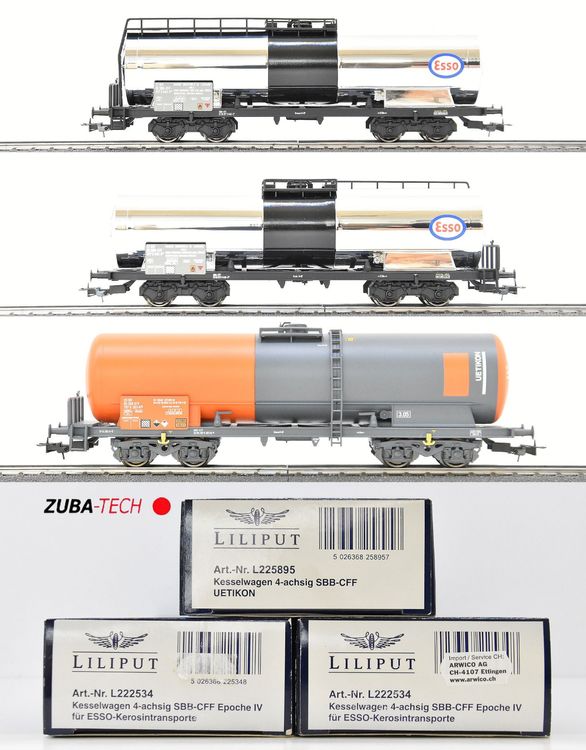 Liliput 3x Kesselwagen der SBB H0 GS mit OVP (Gebraucht) in St. Gallen für CHF 85 – mit ...