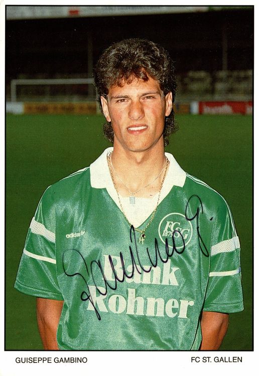 Autogrammkarte Guiseppe Gambino (FC St. Gallen) (Gebraucht) in Bronschhofen für CHF 6 – mit ...