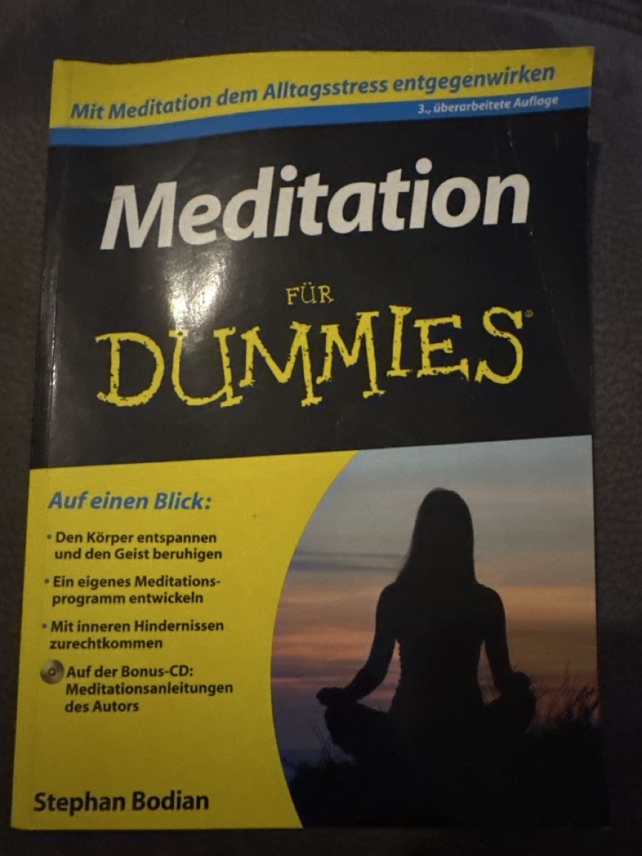 Meditation für Dummies, 3. Auflage, gut erhalten! (Gebraucht) in ...