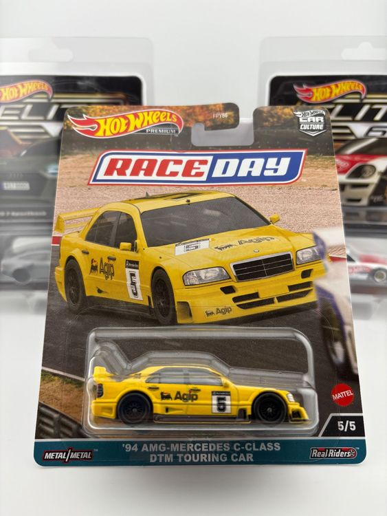 Hot Wheels 94 AMG-Mercedes C-Class DTM Touring Car Race Day (Neu und ...