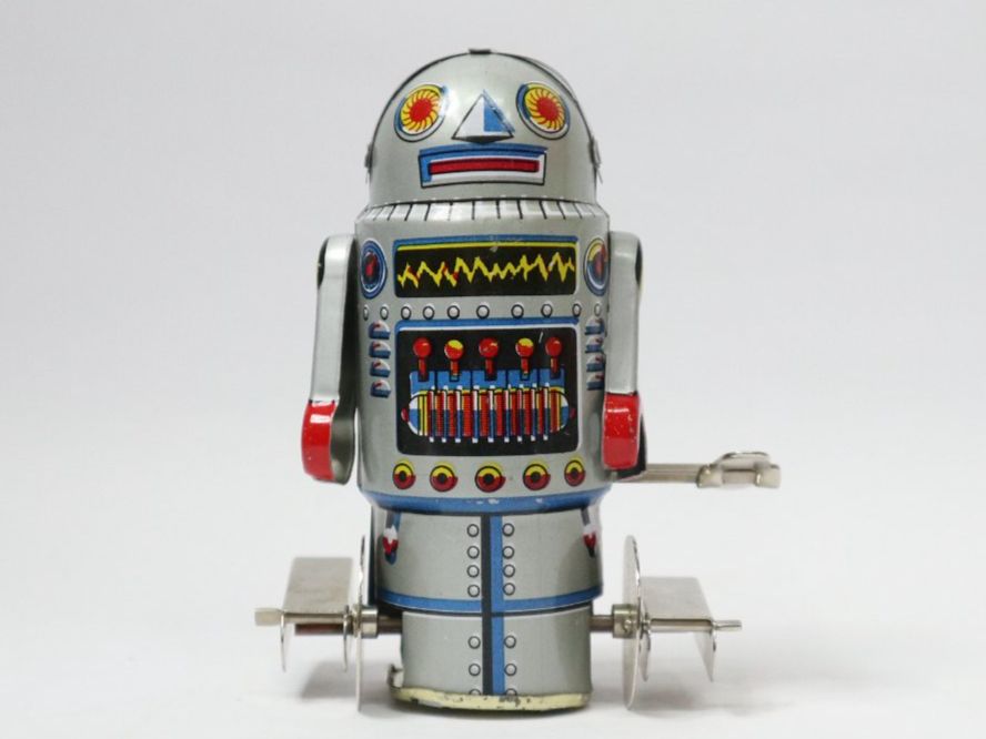 Blech Roboter Mechanical Walking Robot-7 zum aufziehen (Neu (gemäss ...
