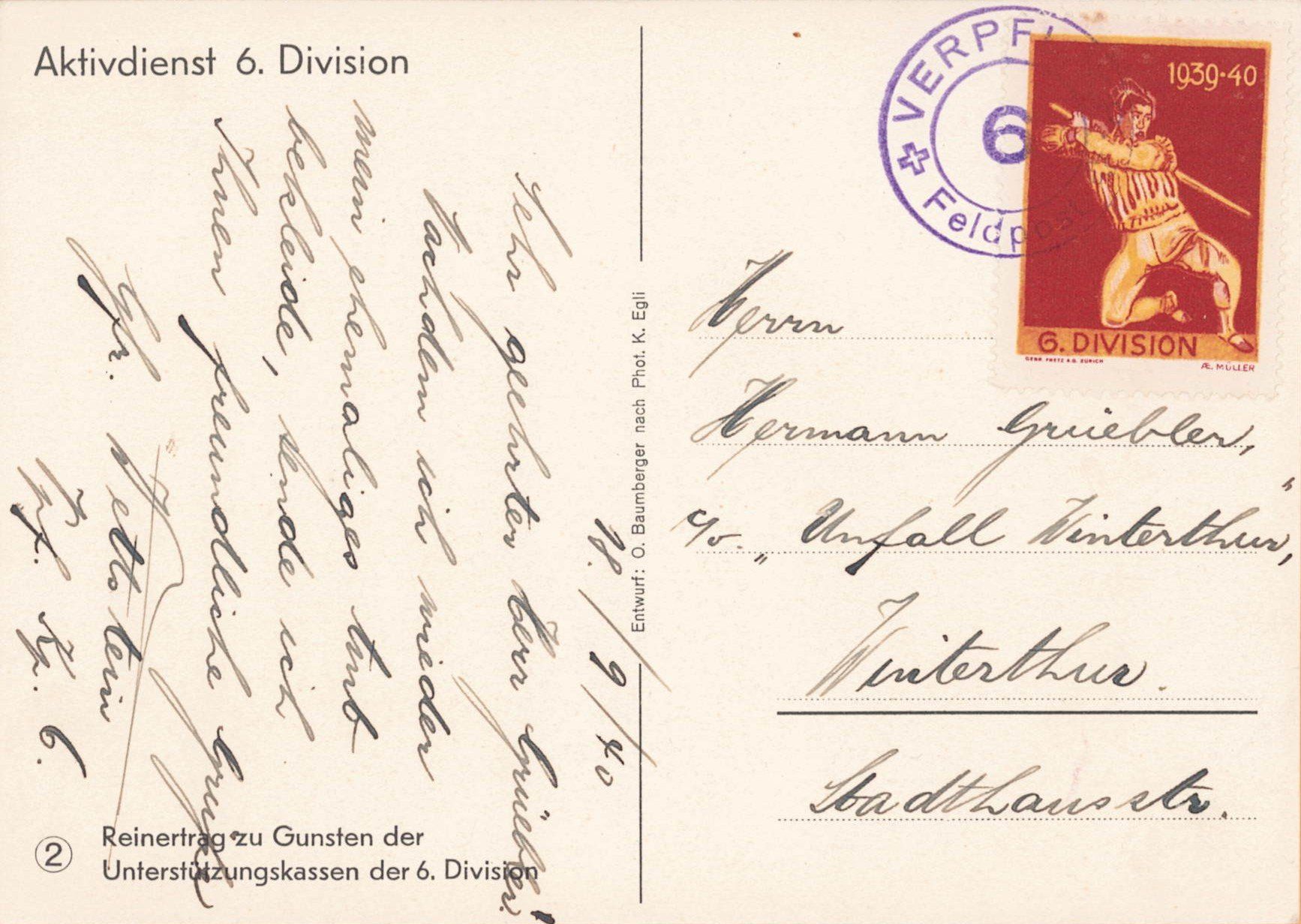 Feldpost mit ...... Karten der Einheit 1939/45 (Gebraucht) in Bazenheid ...