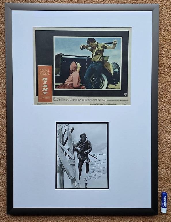 Einzigartiges James Dean Autogramm mit org. Lobbycard 1956 (Neu (gemäss ...