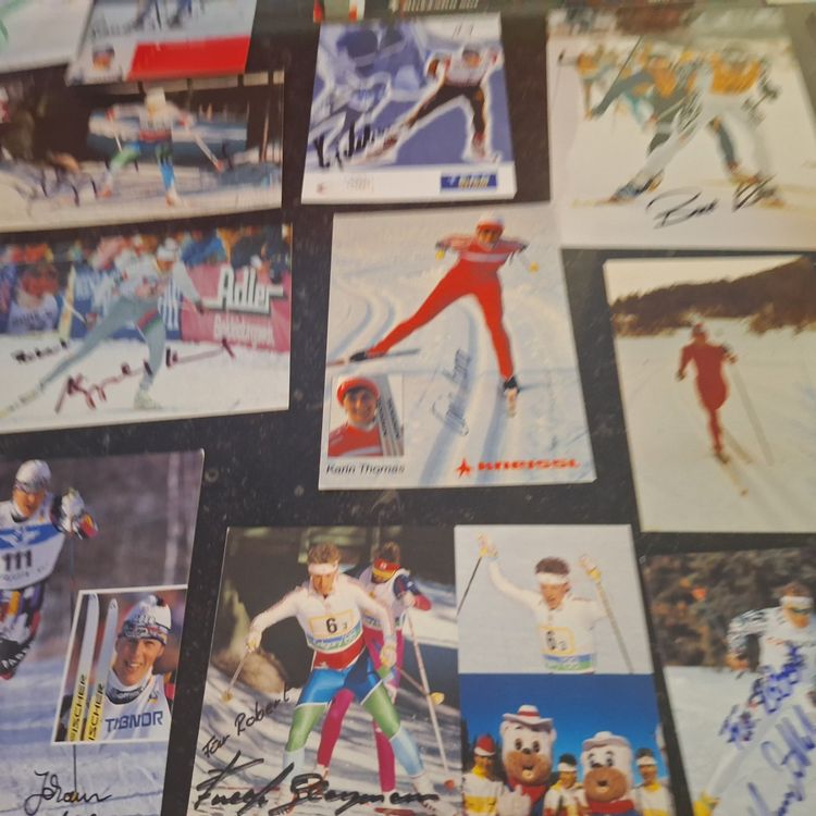 Autogrammsammlung Langlauf ch männer und frauen 30stk (Gebraucht) in ...