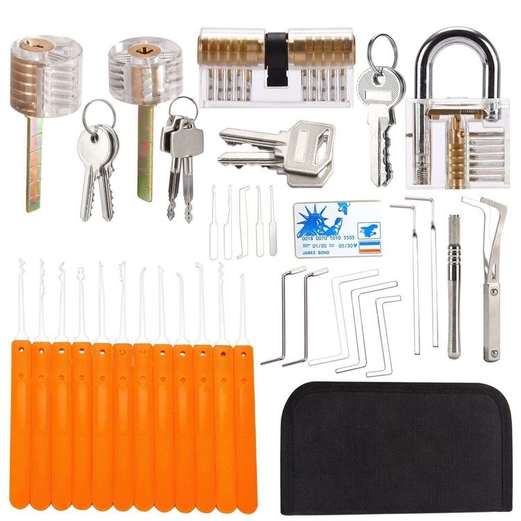 Dietrich set mit 4 Trainingsschlössern (Neu (gemäss Beschreibung)) in ...