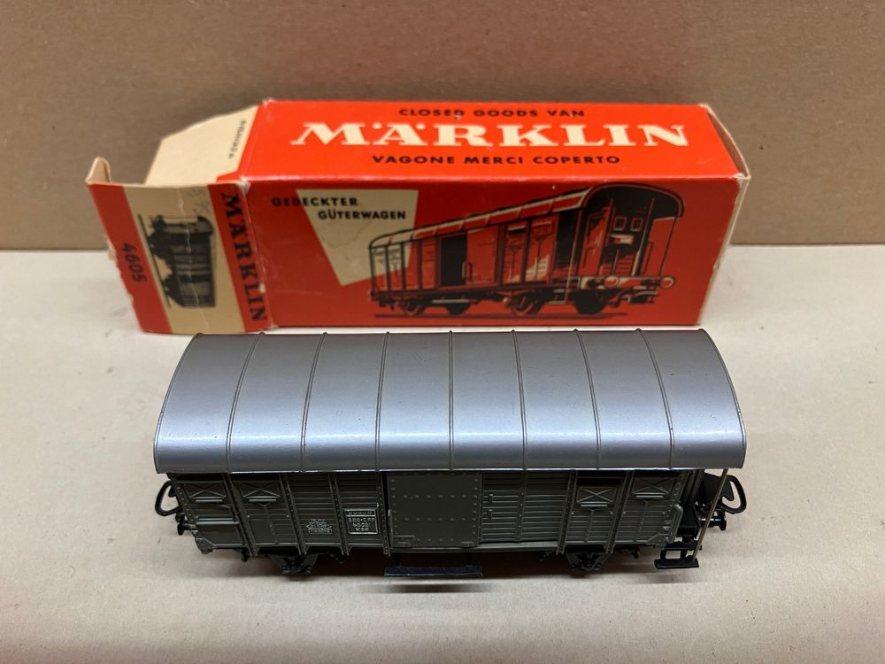 Märklin 4605-312/1 SBB ged. Güterwg. K3 grüngrau, H0 WS (Gebraucht) in ...