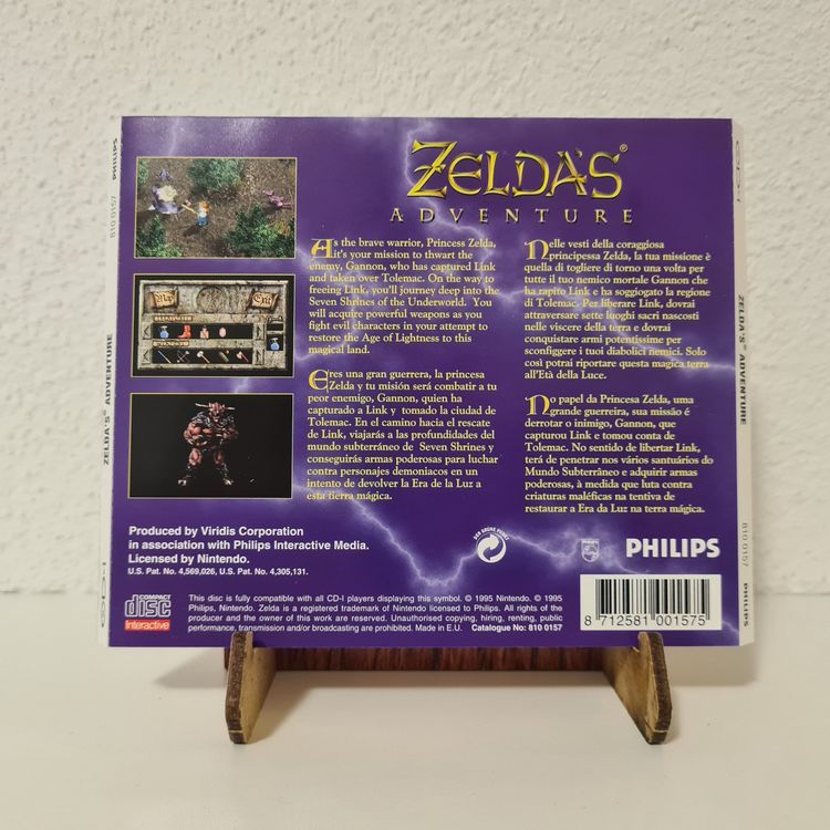 ZELDA'S ADVENTURE - CIB - Licensed by NINTENDO/ PHILIPS CD-i (Gebraucht ...