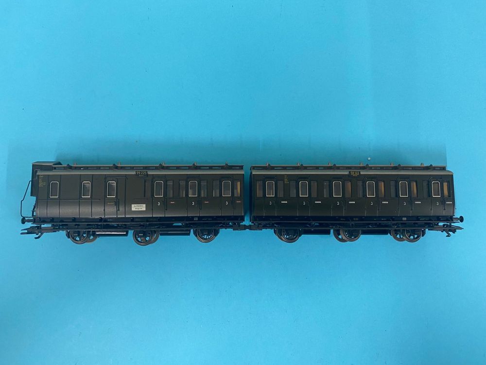 AC Märklin DRG Set C3/C3 Doppelabteilwagen ( 4308 ) (Gebraucht) in ...