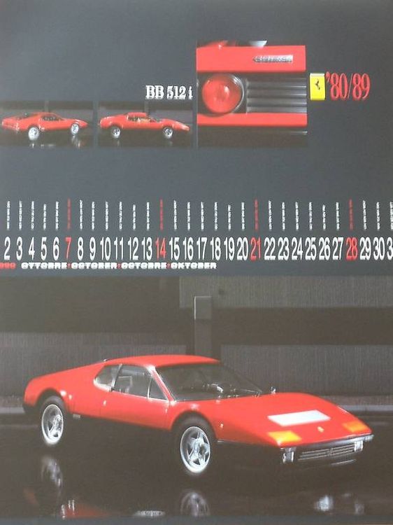 Ferrari Kalender 1990 - 6. Ausgabe (Gebraucht) in Rothrist für CHF 90 ...