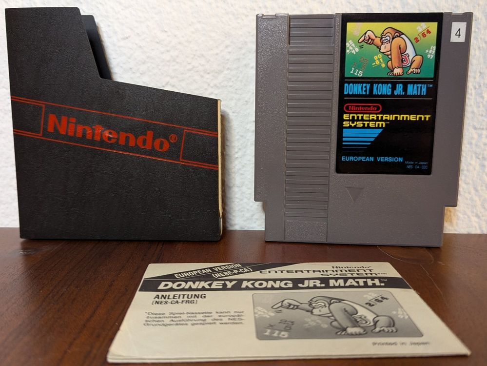 Donkey Kong Jr. Math [NES] - Modul inkl. Anleitung (Gebraucht) in ...