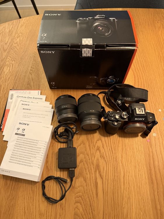 Sony Alpha 7 + zwei Objektive (Gebraucht) in Lenzburg für CHF 1 – mit ...
