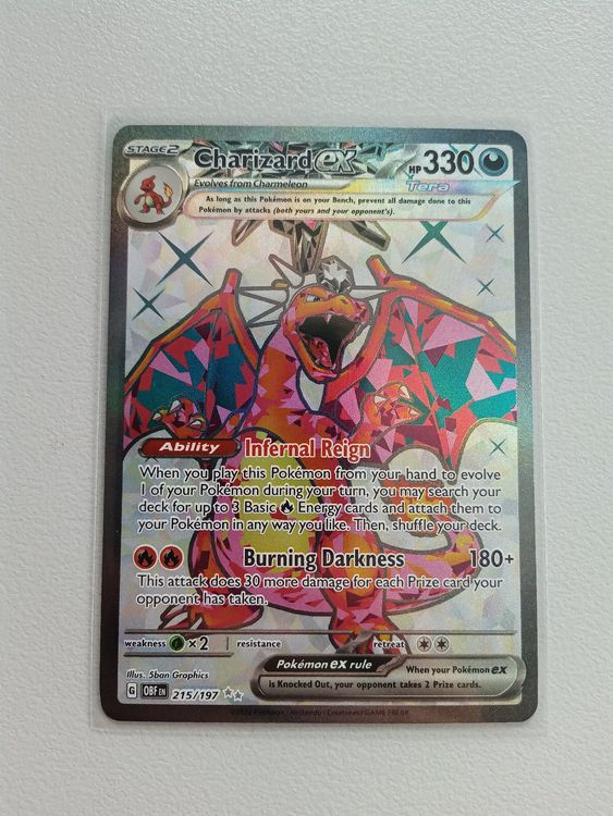 Charizard ex - Secret Art Obsidian Flames Terra (Gebraucht) in ...
