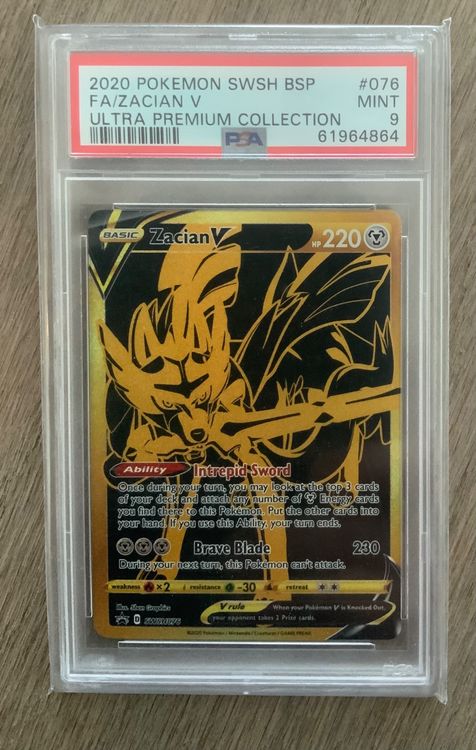 Zacian V - SWSH 076 Black Promo Star - PSA 9 - Pokémon 2020 (Neu und ...