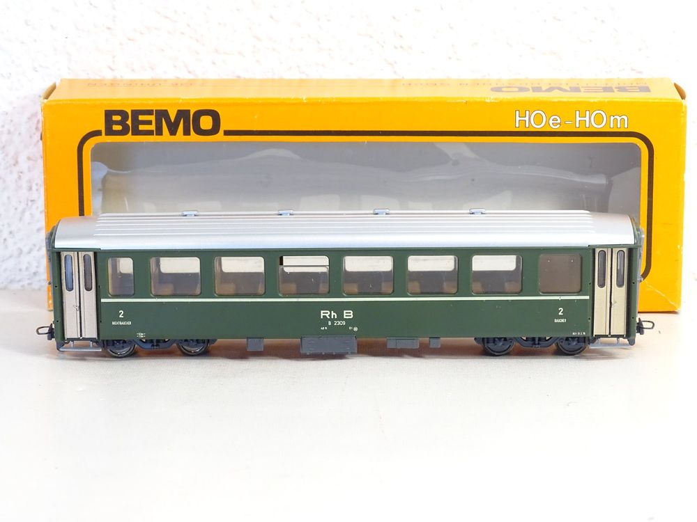 Bemo 3255 Personenwagen RhB, Grün, 2.Kl. B2309, H0m,OVP (Gebraucht) in Wohlen für CHF 8 – mit ...