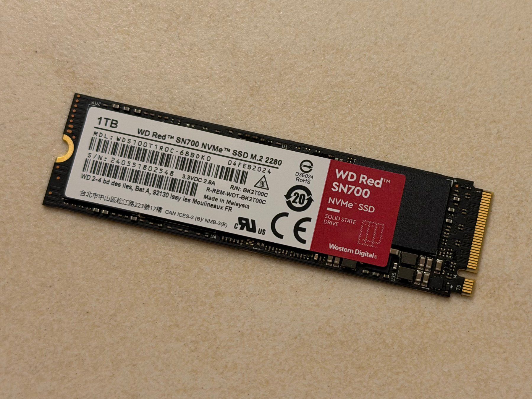 WD Red SN700 1000GB (1TB) NVMe M.2 2280 NAS SSD (Gebraucht) in Glarus ...
