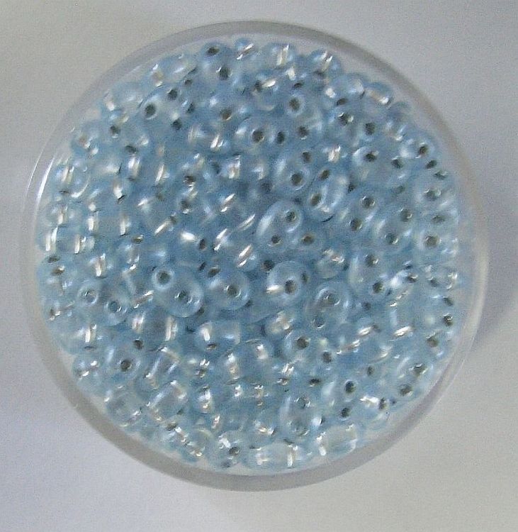 Twin Beads Aquablau mit Silbereinzug 2,5x5 mm (Neu und originalverpackt) in Gunzwil für CHF 2 ...