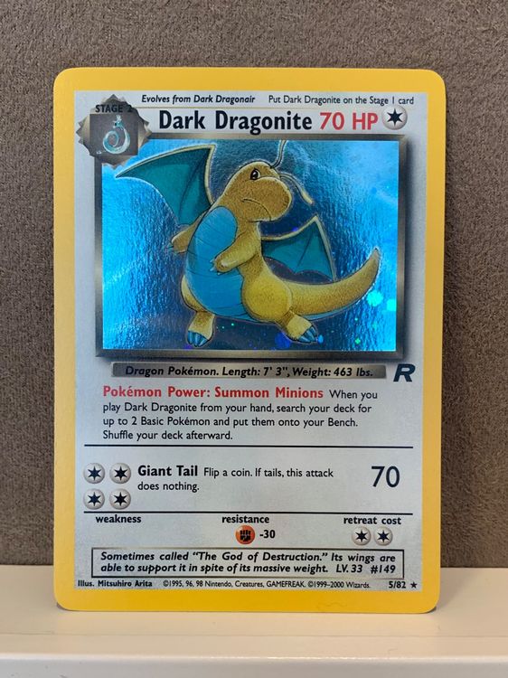 5/82 Dark Dragonite Dragoran Holo ENG Pokemon Team Rocket | Kaufen auf ...