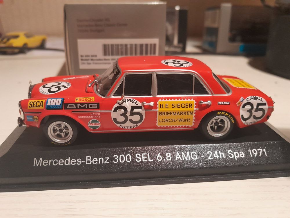Minichamps 1:43 Mercedes 300 SEL Spa 1971 Heyer/Schickentanz (Neu und ...