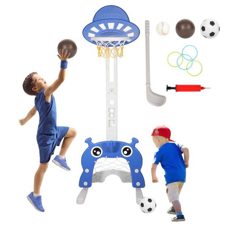 Kinder Basketballkorb Set 4 in 1 höhenverstellbarer | Kaufen auf Ricardo