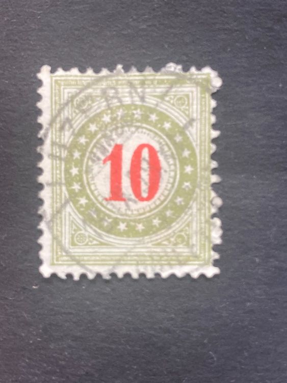 Schweiz 1908 Nachporto 10 Rp. Vollstempel LUZERN 16.IX.08 | Kaufen auf Ricardo
