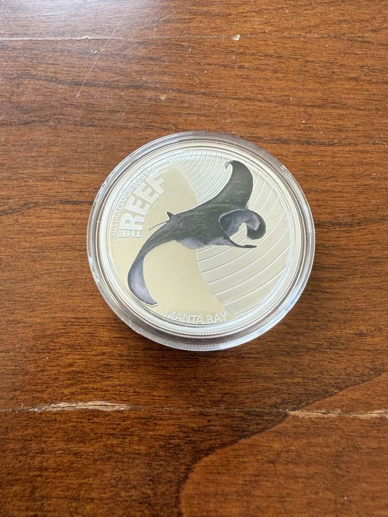 1/2oz Silver Proof Coin - The Reef Manta Ray 2012 | Kaufen auf Ricardo