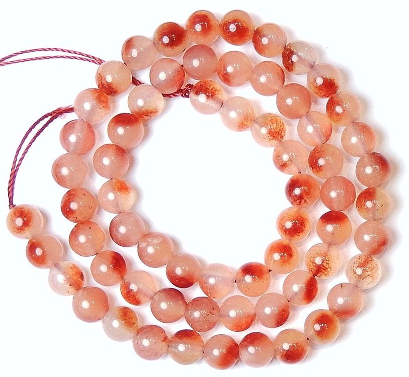 AKTION: 1 Strang echte natürliche Hämatoid Quarz Perlen 6 mm (Neu ...