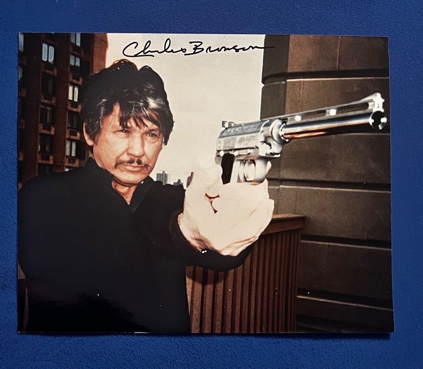 Charles Bronson Original Autogramm 20x25 + COA Zertifikat! (Neu (gemäss ...