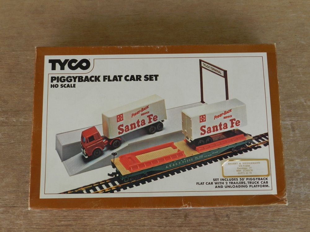 Tyco H0 GL Piggyback Flat Car Set (Neu und originalverpackt) in Jona ...