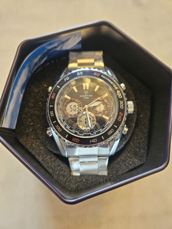 Sportliche Herrenuhr Martyn Line Chronograph | Kaufen auf Ricardo