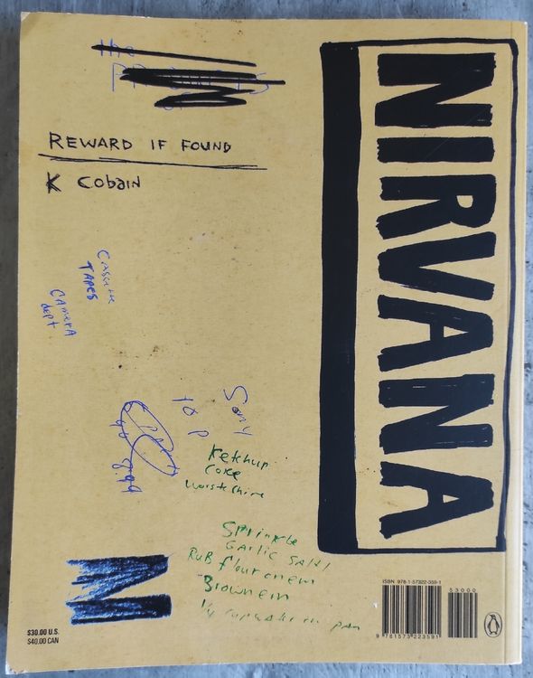 Kurt Cobain Journals (NIRVANA) Fac-Similé (D'occasion) à Biel/Bienne pour CHF 12 – avec ...