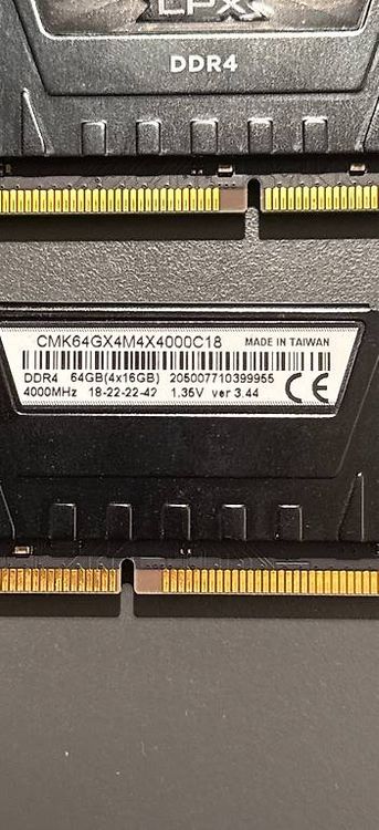 Ram kit 32 Go Corsair Vengeance DDR4 à 4000 MHz (Gebraucht) in Tramelan ...