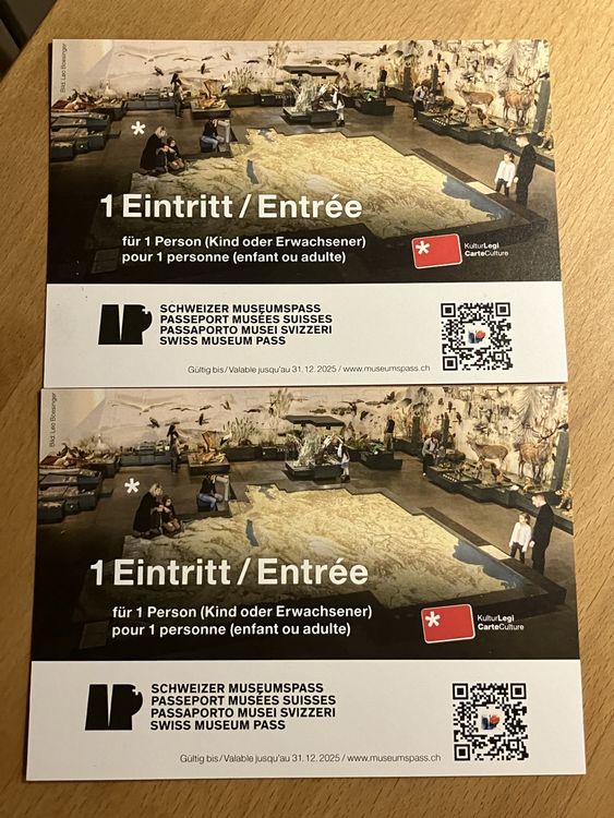 2 Museums Eintritte gültig bis 31.12.2025 (Neu (gemäss Beschreibung)) in Biglen für CHF 10 – mit ...