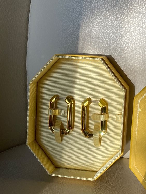 Swarovski Creolen Lucent Gelb/Gold Np.350.- (Neu und originalverpackt ...