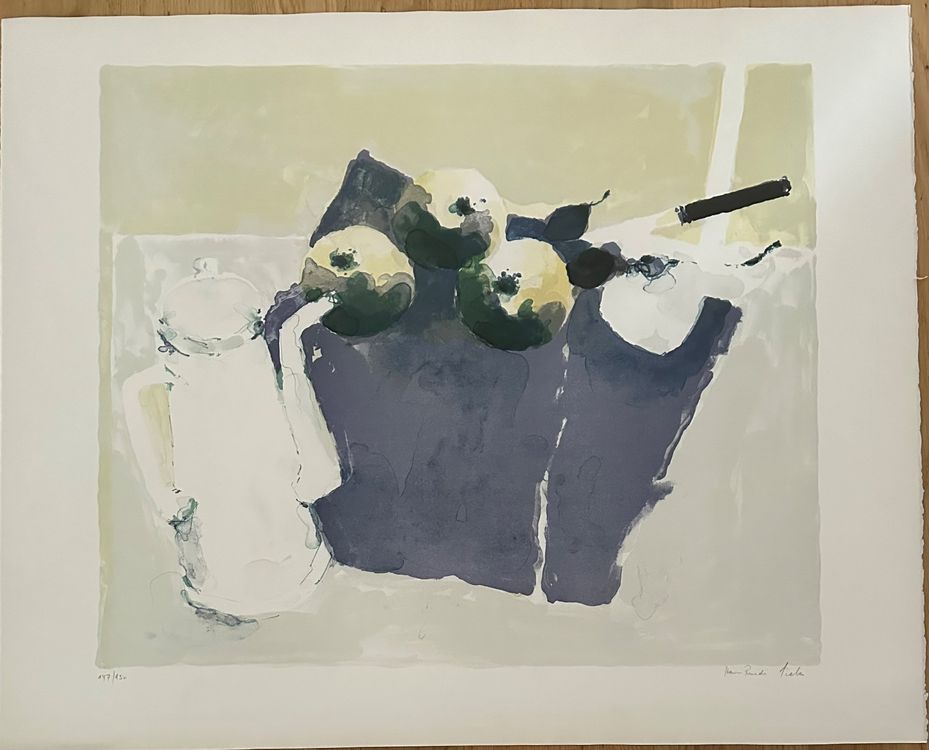 Hans Ruedi Sieber (1926-2002) Grosse Stilleben Litho | Kaufen auf Ricardo